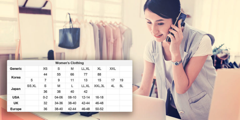 Size conversion in global ecommerce